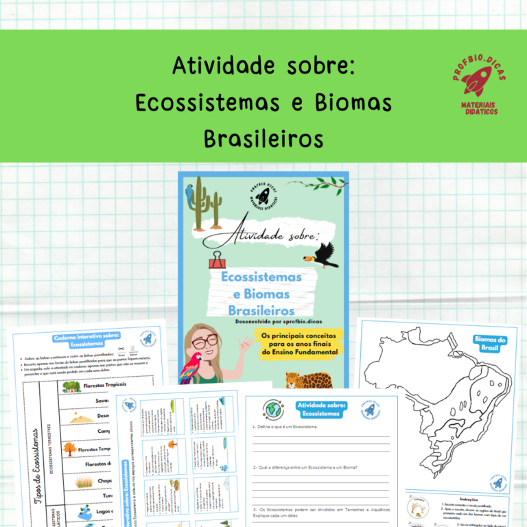 Atividade sobre: Ecossistemas e Biomas Brasileiros - Lojinha de Atividades
